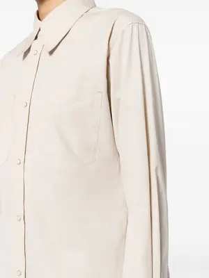 LEMAIRE Pointed-collar Press-stud Shirt - Neutrals