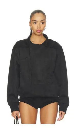 Norma Kamali Oversized Moto Jacket - Black