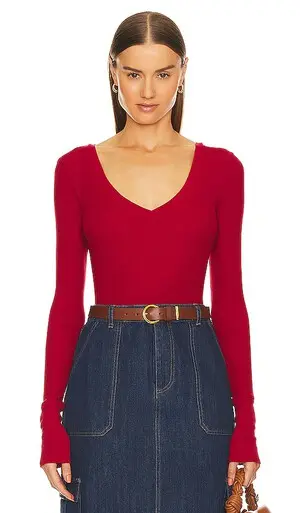 BOBI Long Sleeve Scoop Neck Tee