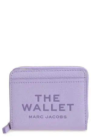 Marc Jacobs The Mini Leather Compact Wallet Lilac