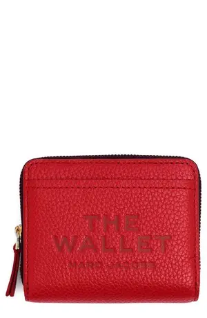 Marc Jacobs The Mini Leather Compact Wallet True Red
