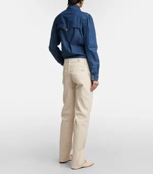 7 For All Mankind Ellie Mid-rise Straight Jeans