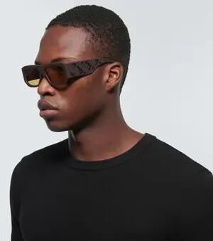 Fendi Shadow Rectangular Sunglasses