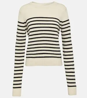 Khaite Diletta Striped Cashmere Sweater