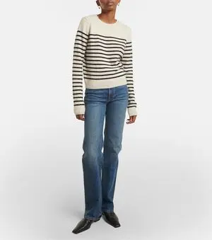 Khaite Diletta Striped Cashmere Sweater