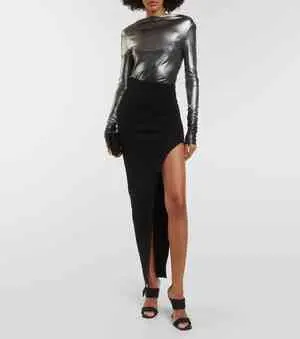 Rick Owens Asymmetric Maxi Skirt
