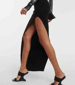 Rick Owens Asymmetric Maxi Skirt