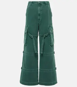 AGOLDE Vivian Strap Mid-rise Wide-leg Jeans