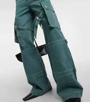 AGOLDE Vivian Strap Mid-rise Wide-leg Jeans