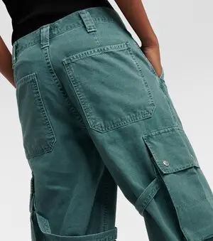 AGOLDE Vivian Strap Mid-rise Wide-leg Jeans