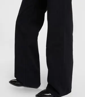 RE/DONE 70s Ultra High-rise Wide-leg Jeans - Black