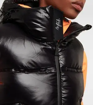 Aztech Mountain Snowbird Cropped Down Vest - Black