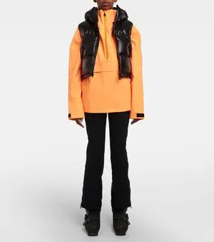 Aztech Mountain Snowbird Cropped Down Vest - Black