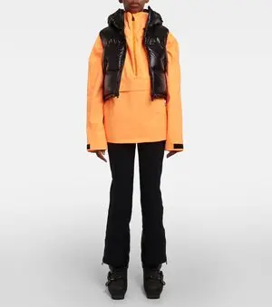 Aztech Mountain Snowbird Cropped Down Vest - Black
