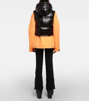 Aztech Mountain Snowbird Cropped Down Vest - Black