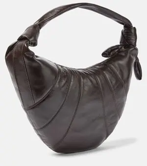 LEMAIRE Fortune Croissant Leather Shoulder Bag - Brown