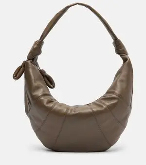 LEMAIRE Lemaire Fortune Croissant Leather Shoulder Bag Green