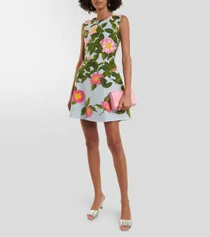 Oscar De La Renta Printed Minidress