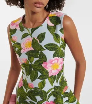 Oscar De La Renta Printed Mini Dress