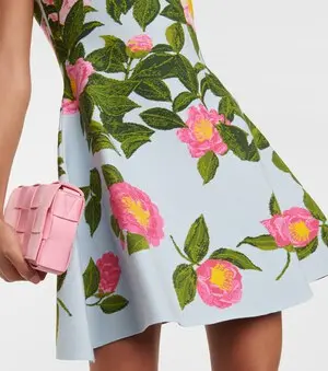 Oscar De La Renta Printed Mini Dress