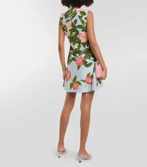 Oscar De La Renta Printed Minidress