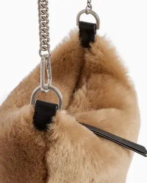 ALLSAINTS Evaline Shearling Crossbody Bag