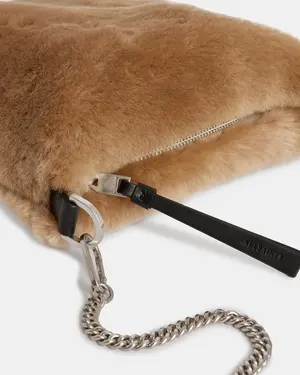 ALLSAINTS Evaline Shearling Crossbody Bag