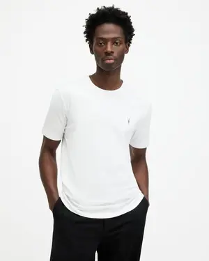 ALLSAINTS Brace Brushed Cotton Crew Neck T-shirt - White