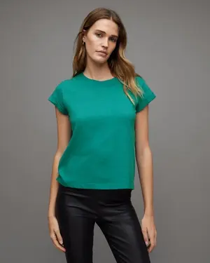 ALLSAINTS AllSaints Anna Crew Neck Short Sleeve T-Shirt Ziggy Green
