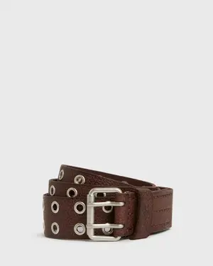 ALLSAINTS Sturge Leather Eyelet Belt
