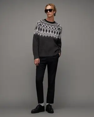 ALLSAINTS Ace Fair Isle Oversized Sweater