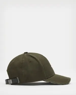 Allsaints Felix Baseball Cap In Khaki Brown - 40% Off  display picture 2