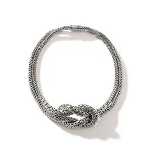 John Hardy Love Knot Necklace - Sterling Silver