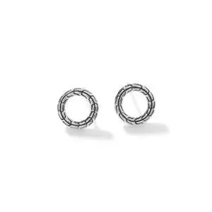 John Hardy Carved Chain Stud Earrings