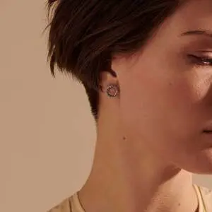 John Hardy Carved Chain Stud Earrings