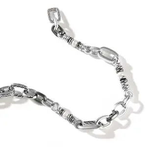 John Hardy Pearl Link Necklace Dark