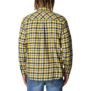 Columbia Michigan Wolverines Flare Gun Flannel Long Sleeve Shirt - Maize