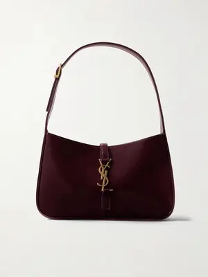 Saint Laurent Le 5 À 7 Patent-leather Shoulder Bag - Red