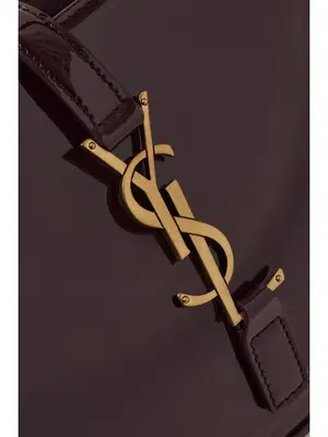 Saint Laurent Le 5 À 7 Patent-leather Shoulder Bag