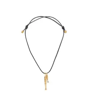 ALIGHIERI Gone Fishing -plated Cord Necklace - Gold
