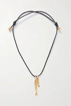 ALIGHIERI Gone Fishing -plated Cord Necklace