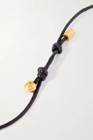 ALIGHIERI Gone Fishing -plated Cord Necklace