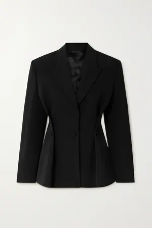 Givenchy Pleated Wool-twill Blazer