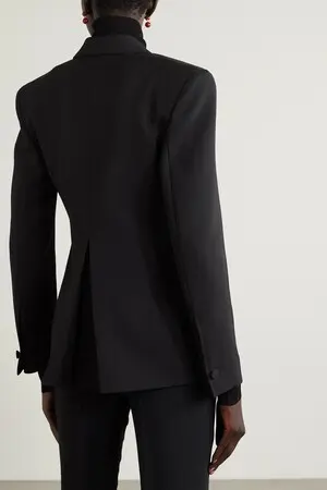 Givenchy Pleated Wool-twill Blazer
