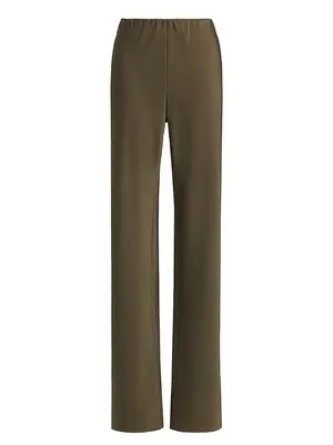 Vince Colette High-rise Fluid Satin Bias Pants Vine