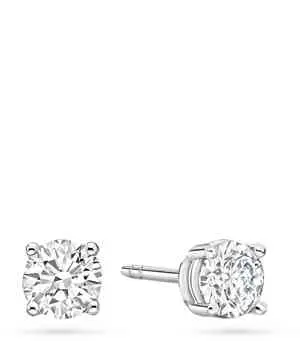 BOODLES Platinum And Diamond Stud Earrings - Silver