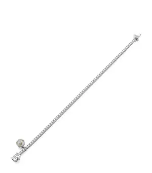 BOODLES Platinum And Diamond Tennis Bracelet - Silver