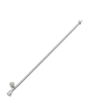 BOODLES Platinum And Diamond Tennis Bracelet - Silver