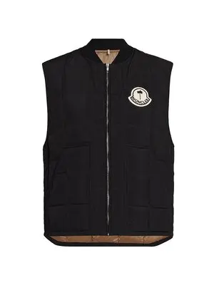 Moncler Women's Moncler X Palm Angels Pinwheel Vest - Black  - Black