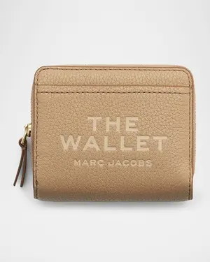 Marc Jacobs The Leather Mini Compact Wallet Camel
